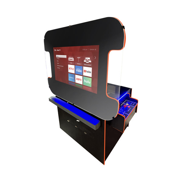 Suncoast Arcade Mega XL Cocktail Arcade Machine Entertainment System with 32" Smart TV, 516 ...